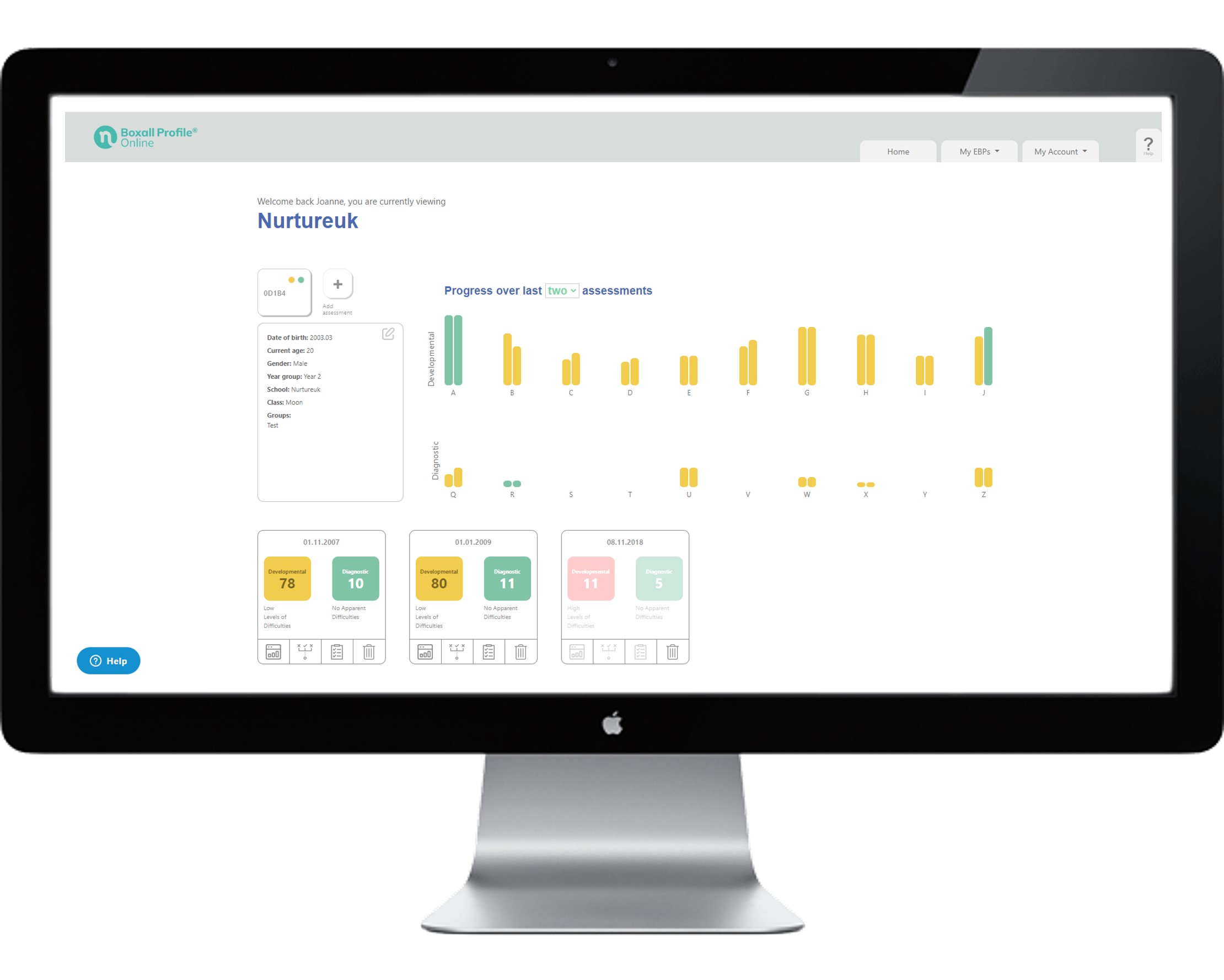 New Boxall Profile® Online EBP Page – Help Centre - Boxall Profile Online